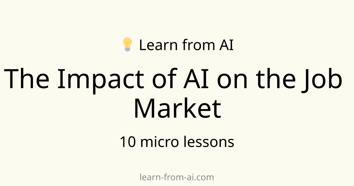 The Impact Of Ai On The Job Market